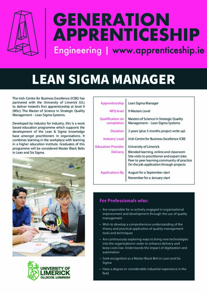 Lean Sigma Manager MSc - Apprenticeship - Find a Course