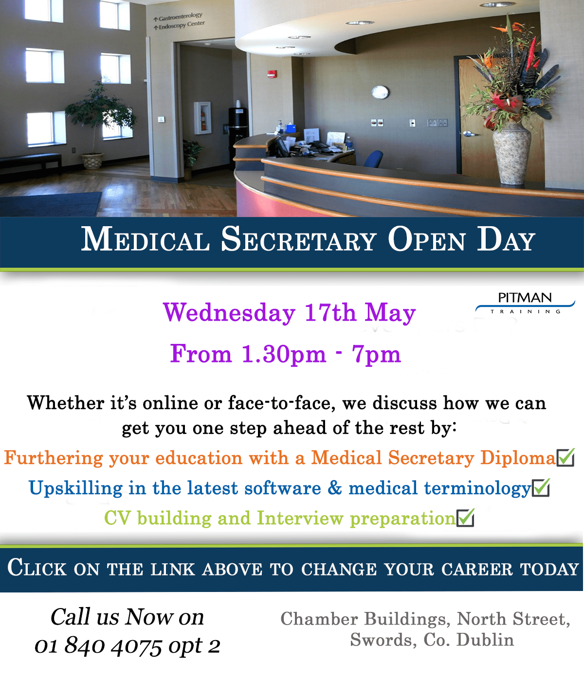 Medical Secretary Open Day - Education Events